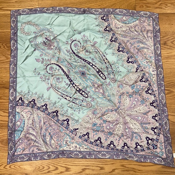 Talbots | Accessories | Talbots Print Silk Scarf | Poshmark